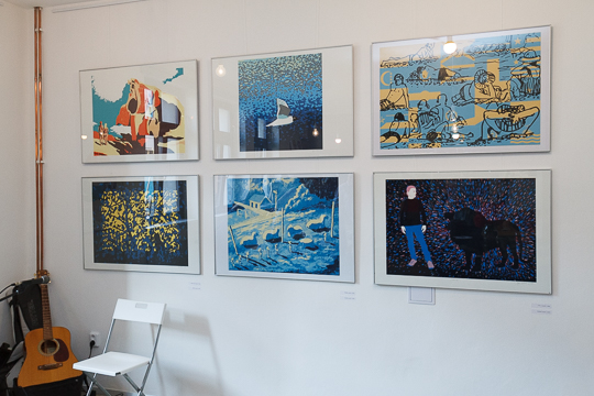 Vernisáž výstavy Jana Drozda „V Oáze“ (8. 8. 2019)